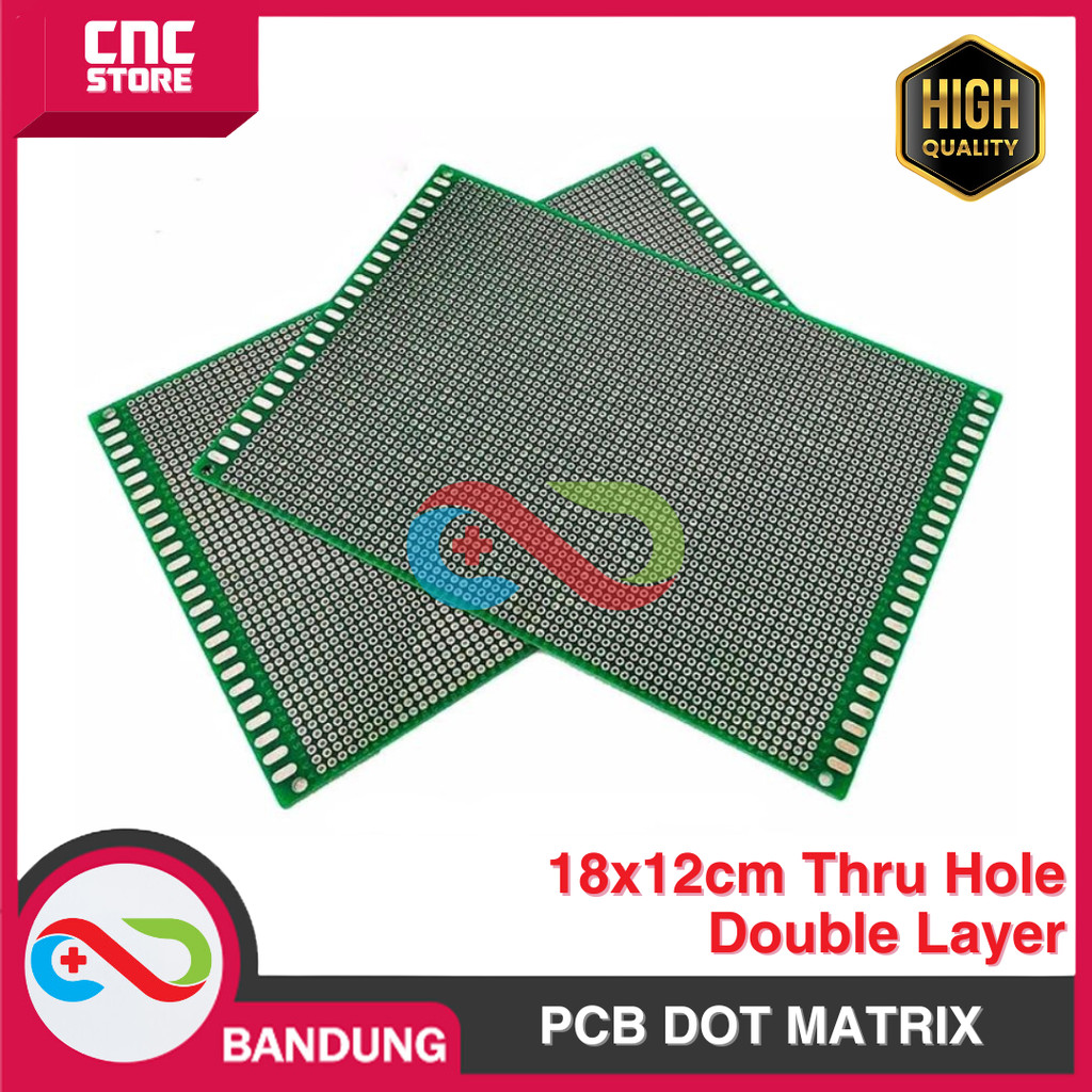 Jual PCB DOT MATRIX THRU HOLE DOUBLE LAYER 18X12CM 18*12CM | Shopee Indonesia