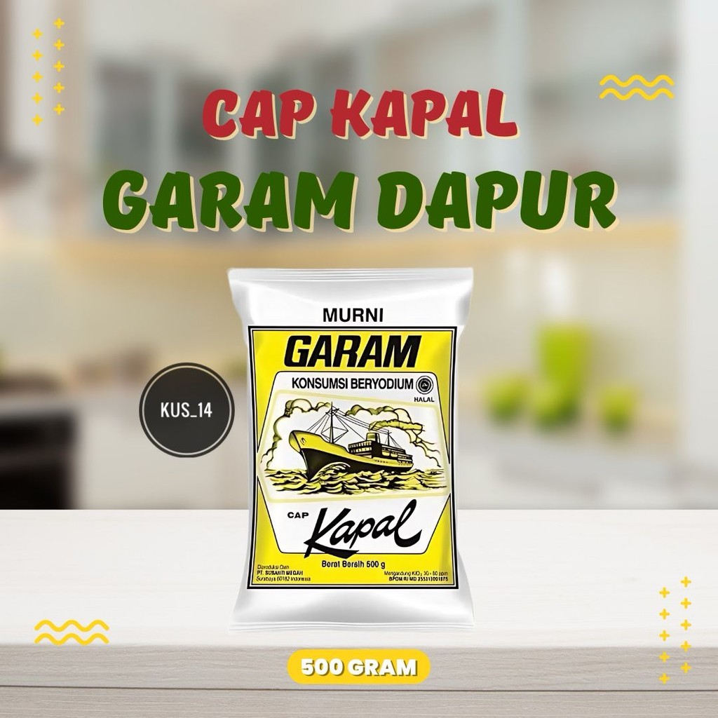 Jual Garam Murni Cap Kapal 500gr ASLI / Garam Dapur | Shopee Indonesia