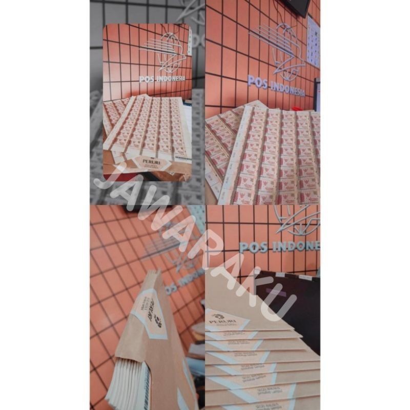 Jual (10 pcs / keping) Materai 10000 Asli Pos Indonesia Meterai Matrai ...