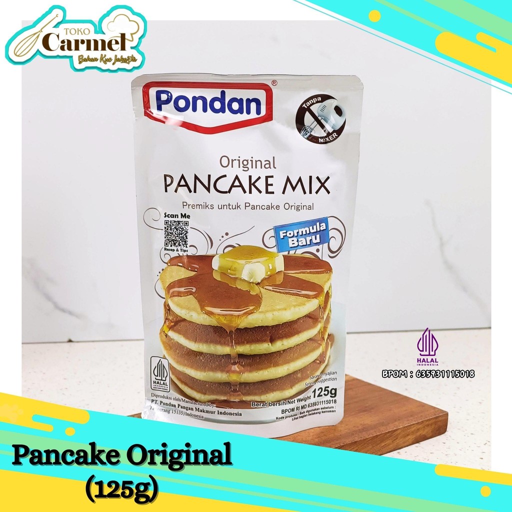 Jual Pondan Pancake Mix 125gr - Tepung Pancake Original | Shopee Indonesia