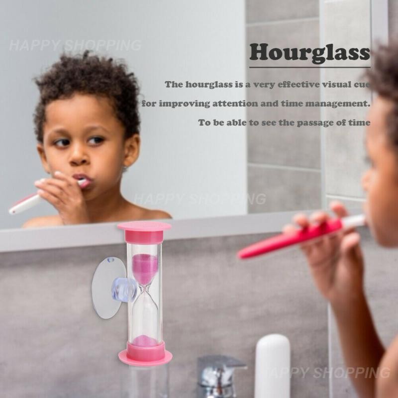 Jual Hourglass Children Kids Toothbrush Timer 2/3 Minute Smile Sandglass Tooth Brushing ...