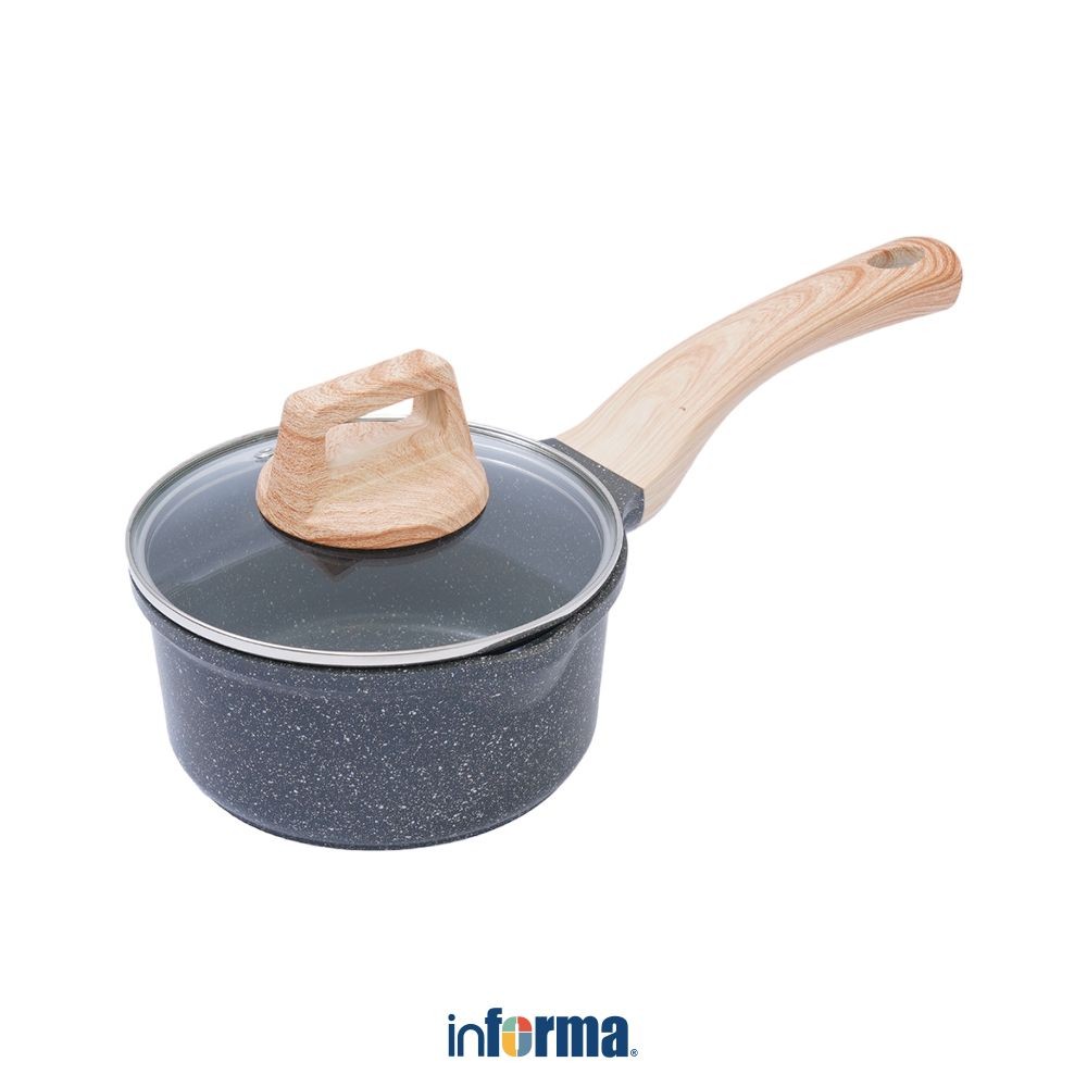 Jual Informa Cooking Color 16 cm Krum Panci Saucepan Marble - Abu-Abu ...