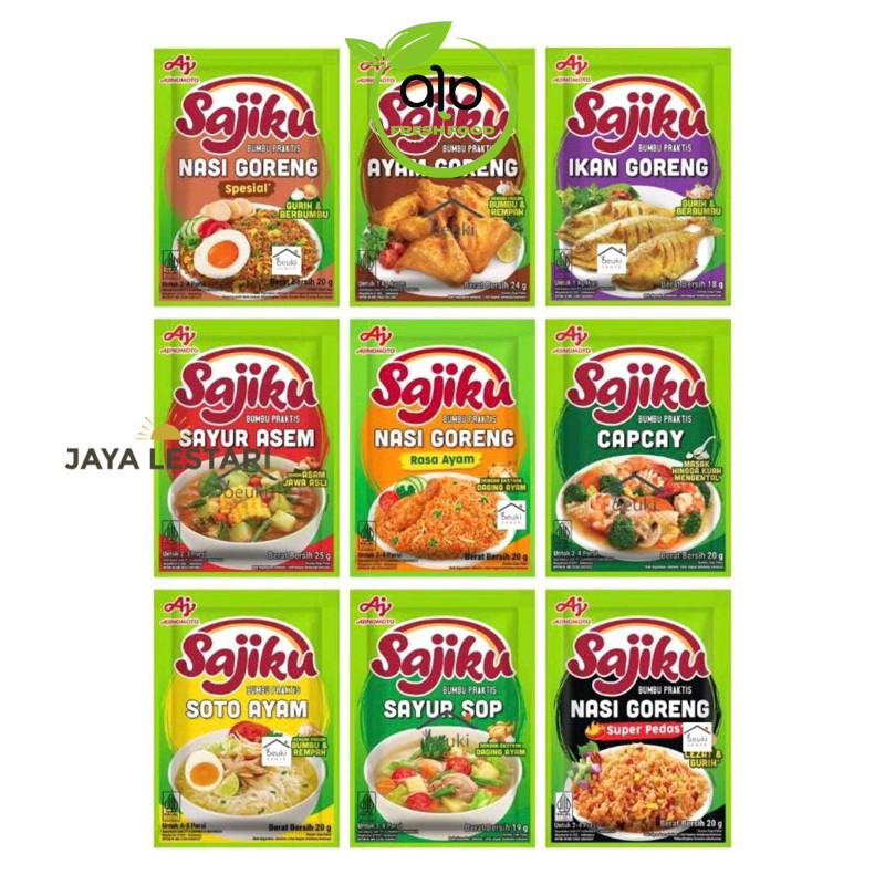 Jual Ajinomoto Sajiku Bumbu Praktis Sachet (9 Varian) (+-20g) - ALO ...