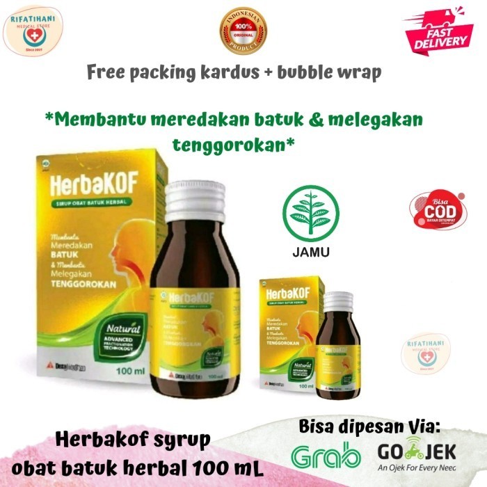 Jual herbakof sirup 60 ml & 100 ml, sirup obat batuk herbal - 60 ml ... Jual herbakof sirup 60 ml & 100 ml, sirup obat batuk herbal - 60 ml ...