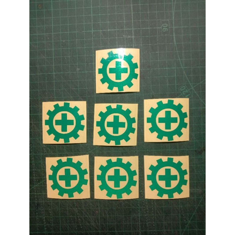 Jual Stiker cutting logo K3 Safety | Sticker helm proyek | Shopee Indonesia