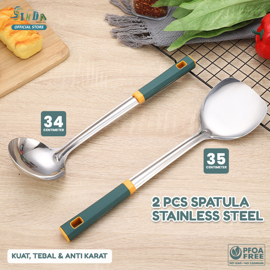 Jual Sinda Sodet Stainless Steel Spatula Sutil Susuk Penggorengan ...
