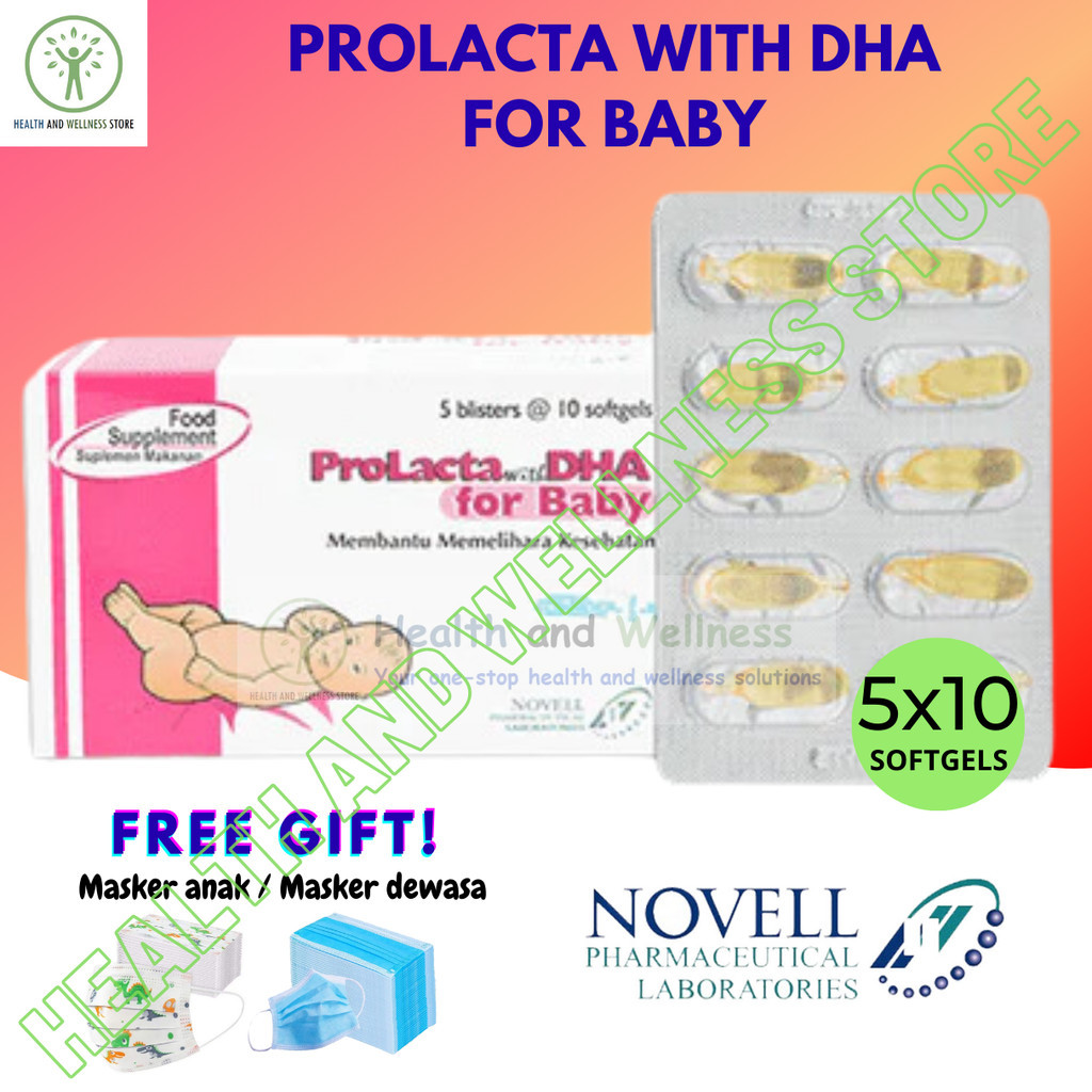 Jual Prolacta With Dha For Baby 50 Softgels 5 Blister X 10 Softgels ...