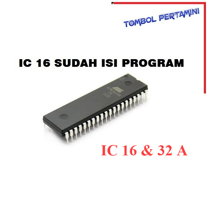 Jual IC Atmega 16/32A Untuk CPU Pom Mini Sudah Isi Program Mesin ...
