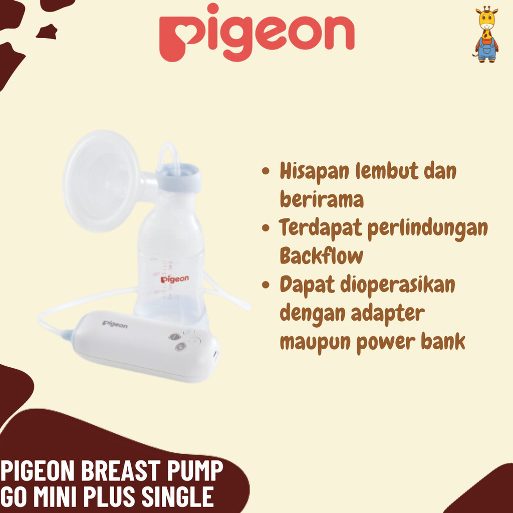 Jual Pigeon Breast Pump Go Mini Plus Single - Pompa Asi Elektrik ...