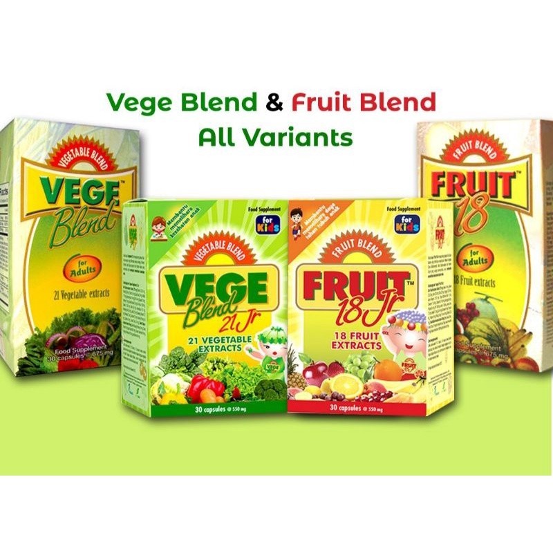 Jual Vegeblend 21 Junior Ekstrak 21 Jenis Sayuran - Kapsul Suplemen ...