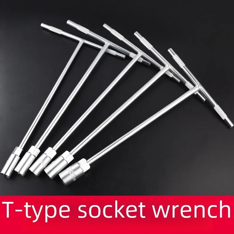 Jual Multi-function T-shaped Socket Wrench Ratchet Rod Car Motorcycle ...