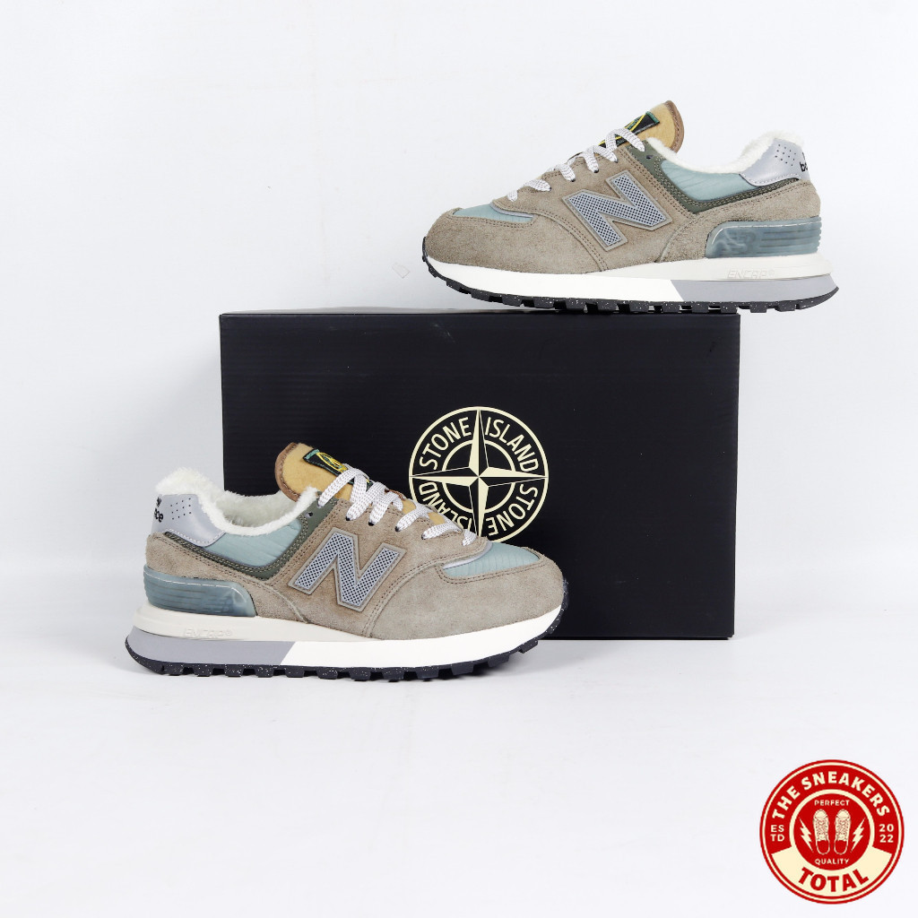 Jual Sepatu New Balance 574 Stone Islan Steel Blue - NB 574 (Total ...