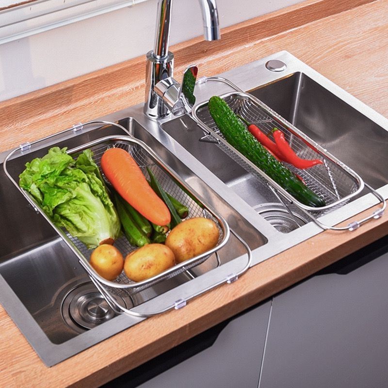 Jual Kingsbakeware Keranjang Tirisan Wastafel Saringan Baskom Rectangle ...