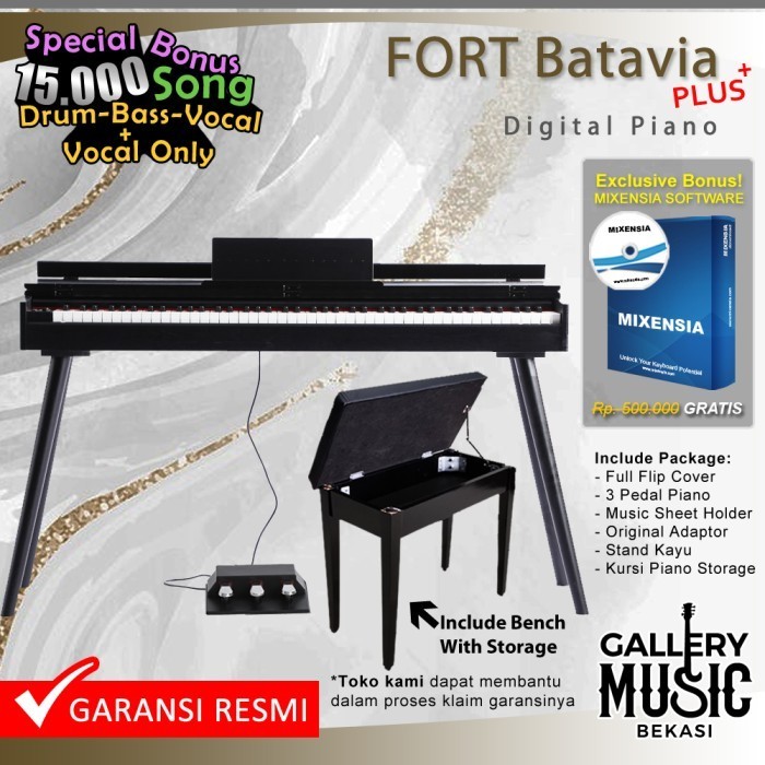 Jual Fort Batavia PLUS Digital Piano / BataviaPLUS Garansi Resmi ...