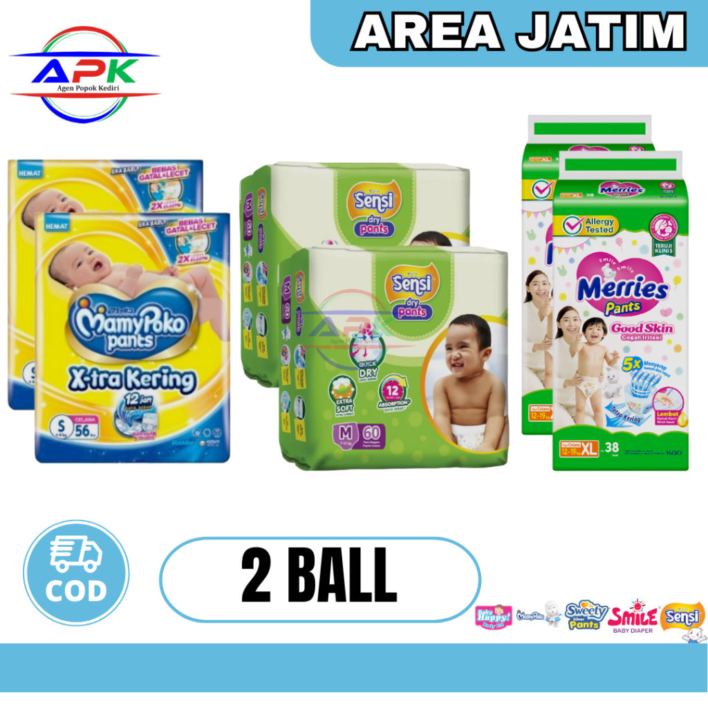 Jual MAMYPOKO POPOK BAYI JUMBO ALL MERK PAKET 2 BALL APK | Shopee Indonesia