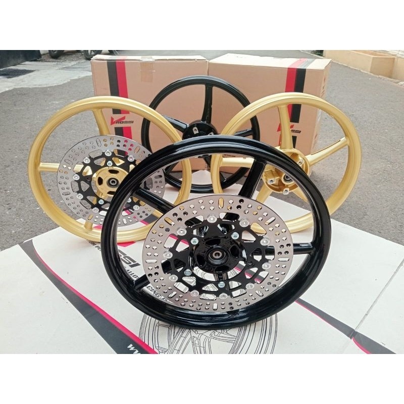Jual VELG/PELAK RACING V ROSSI SANCA PLUS CAKRAM 300MM PNP MX KING 150 ...