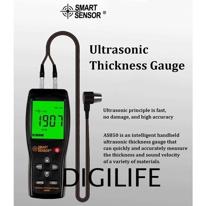 Jual Ultrasonic Thickness Gauge Smart Sensor AS850 Meter Tester ...