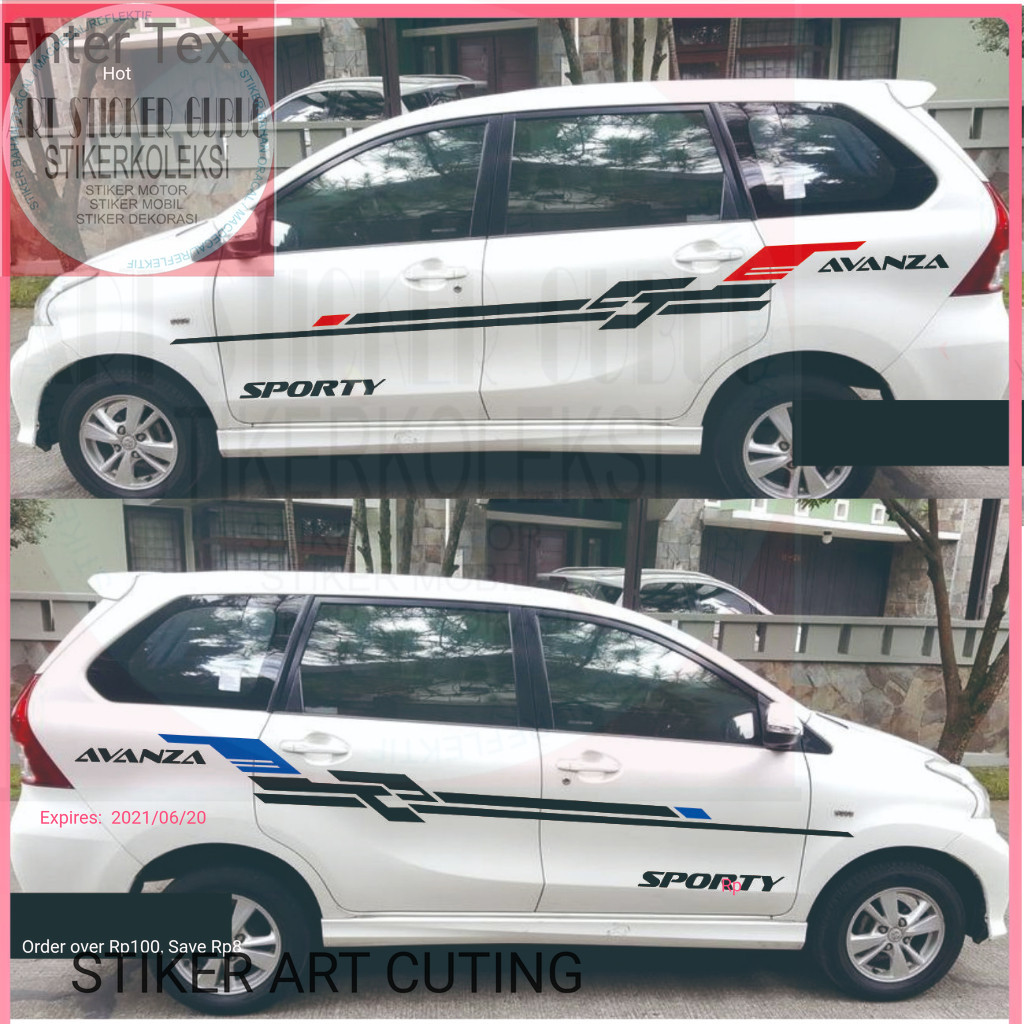 Jual STIKER CUTTING MOBIL STRIPING LIS VARIASI STIKER MOBIL Stiker ...