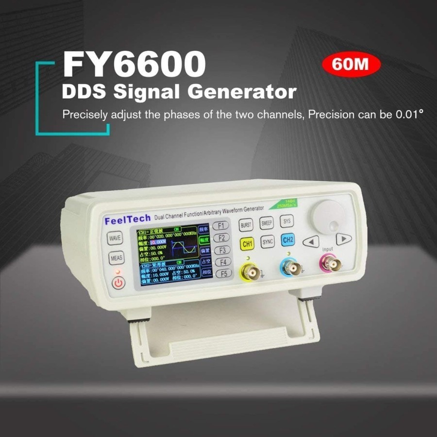 Jual Signal Function Generator Feeltech FY6600-60M 60MHZ FY6600 60M ...