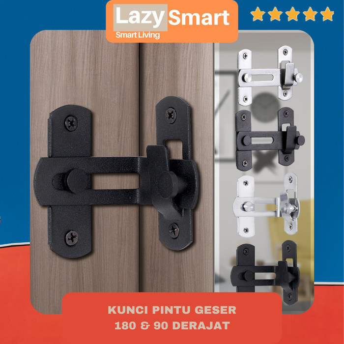 Jual Kunci Pintu Geser Grendel Kait Pintu Lemari Gembok Selot Sliding ...
