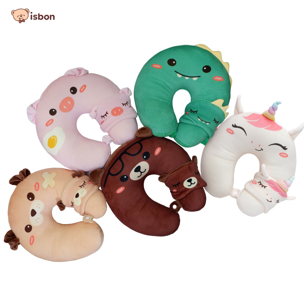 Jual ISTANA BONEKA Bantal Leher Cuties Series 2 in 1 Penutup Mata Eye ...