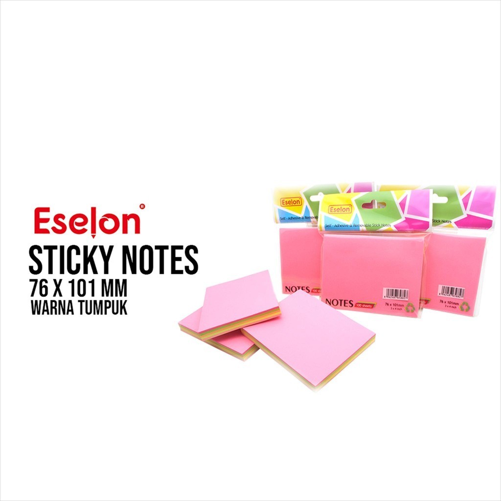 Jual Sticky Notes / Sticky Notes Eselon / Sticky Notes Polos 76*101mm ...