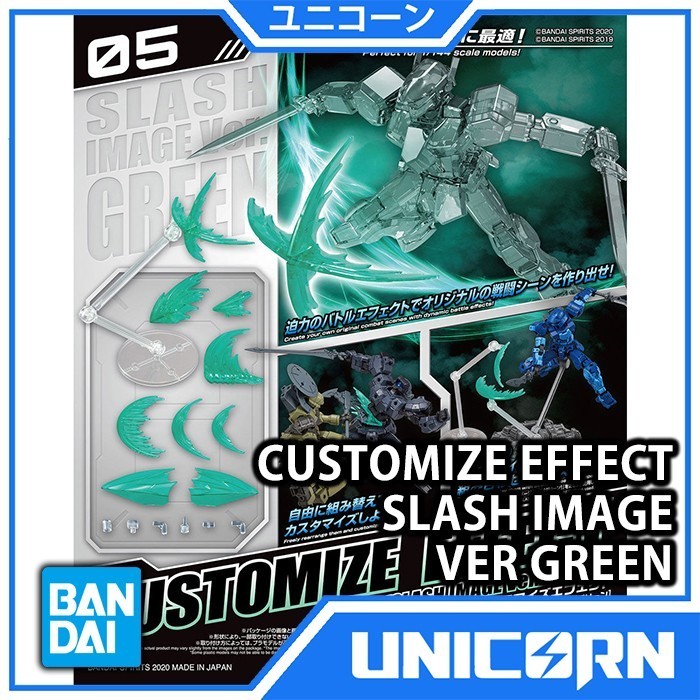 Jual CUSTOMIZE EFFECT SLASH IMAGE VER GREEN / 30MM / BANDAI | Shopee ...