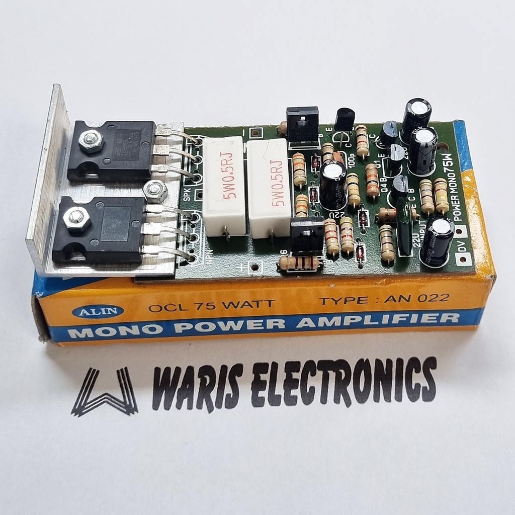 Jual kit power ampli amplifier OCL mono 75W Watt Alin AN022 | Shopee ...