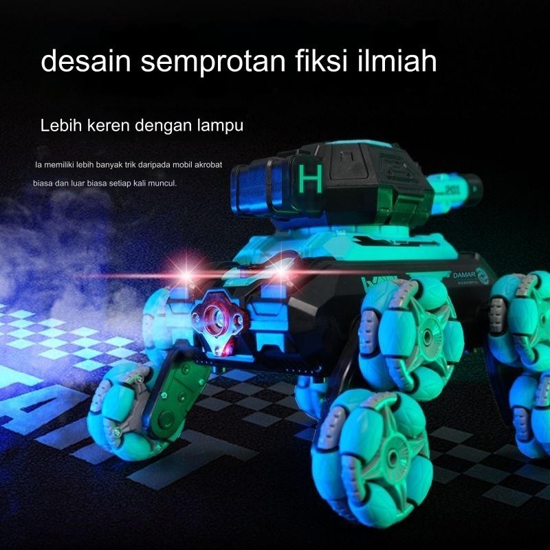 Jual Tangki Remote Control Delapan-roda Mainan Anak-anak Mobil Balap ...