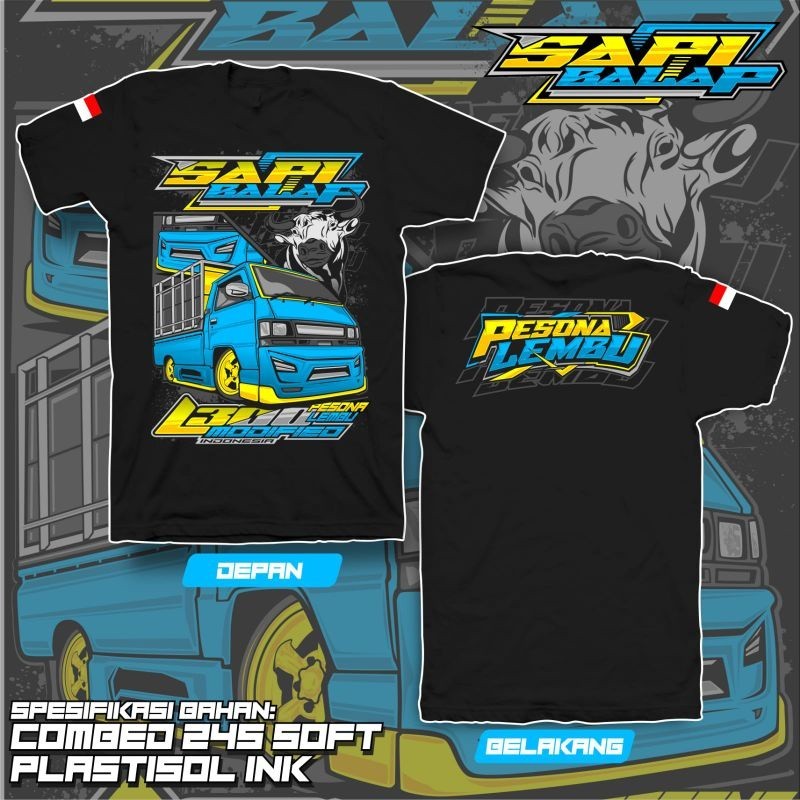 Jual BAJU SAPI BALAP BAJU SAPI DEWASA KAOS L300 MUATAN SAPI DESAIN ...