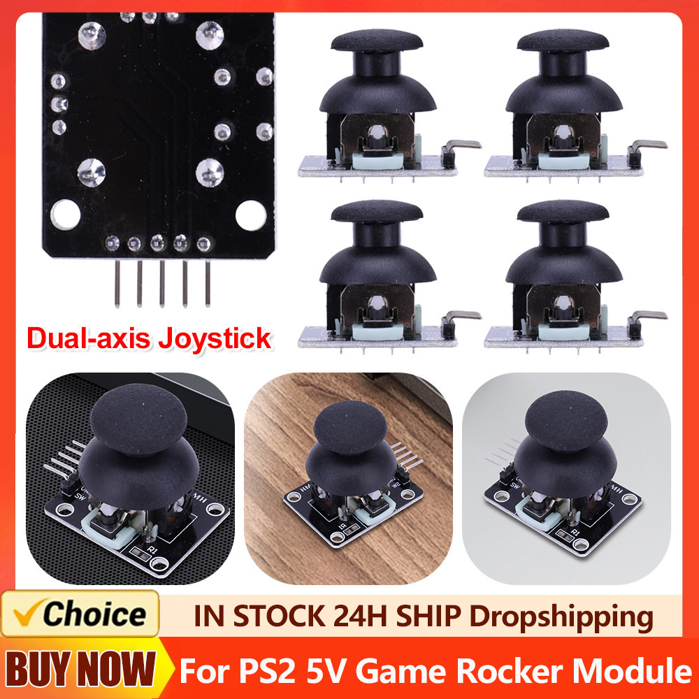 Jual Dual-axis Game Control Rod Sensor 5V Game Controller 2.54mm Pin ...