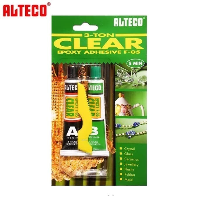 Jual AGA88 Lem Alteco 3 ton HIJAU CLEAR Epoxy Adhesive F-05 Glue Alteko ...