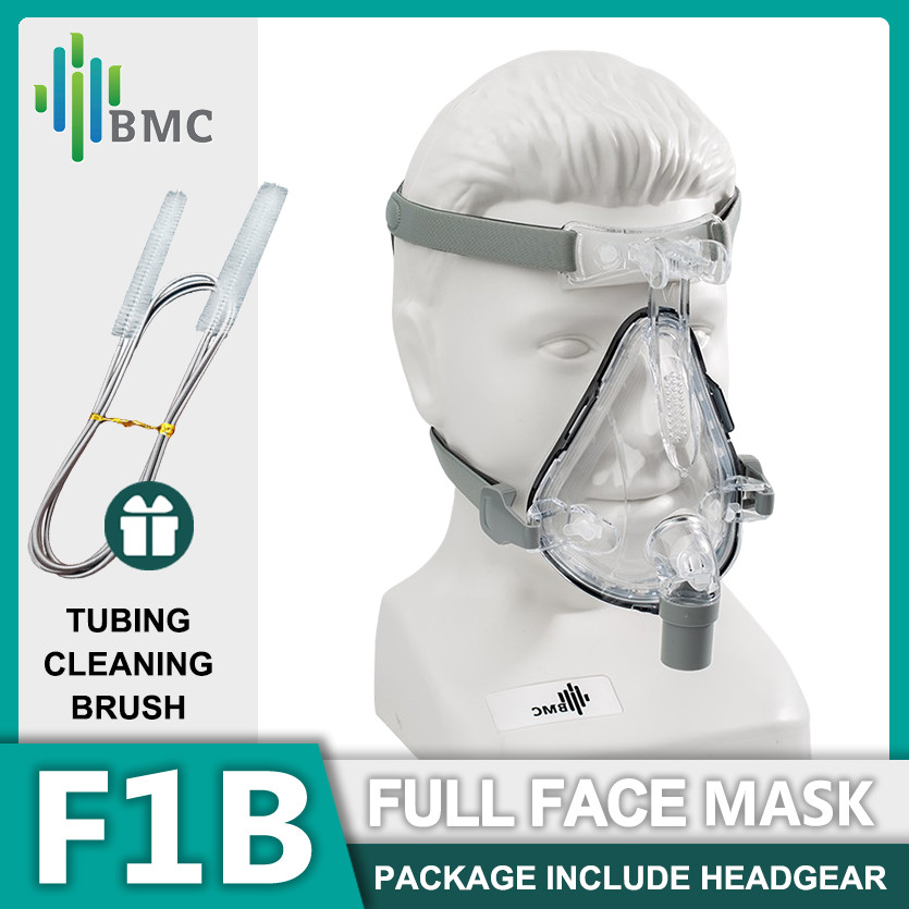 Jual BMC CPAP F1B Full Face Mask Auto CPAP Universal Full Face Mask ...