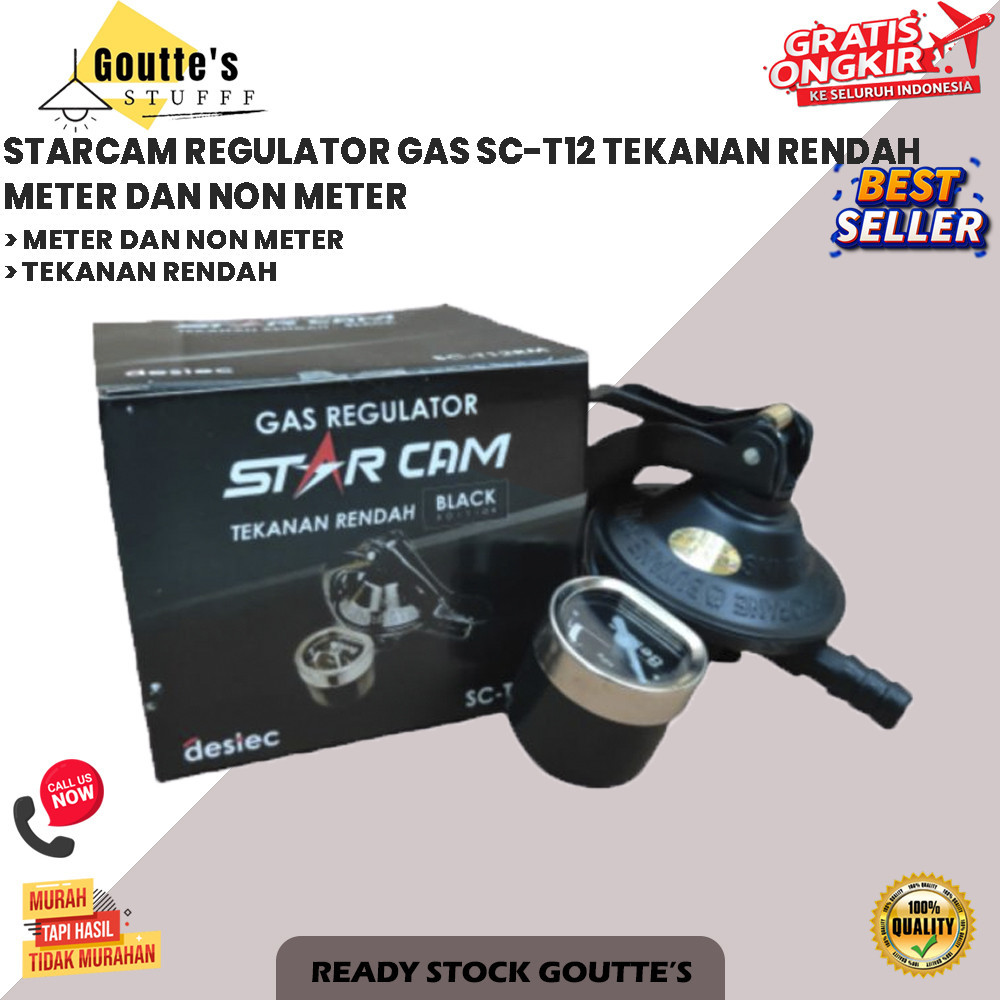 Jual STARCAM REGULATOR GAS SC-T12 TEKANAN RENDAH METER DAN NON METER ...