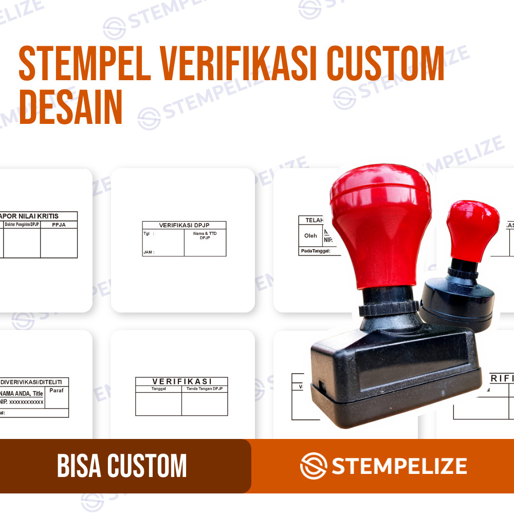 Jual Stempel Verifikasi Custom Desain | Shopee Indonesia