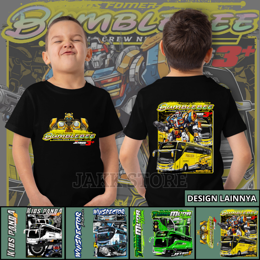 Jual Baju Bus Anak Laki Laki Usia 3 4 5 6 7 8 910 11 12 Tahun Kaos Bis Basuri Telolet Viral ...