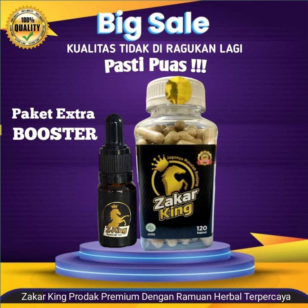 Jual Paket Premium Zakar King isi 120 Kapsul Dan Zakar King Oles 100% Original Herbal Terbaik ...