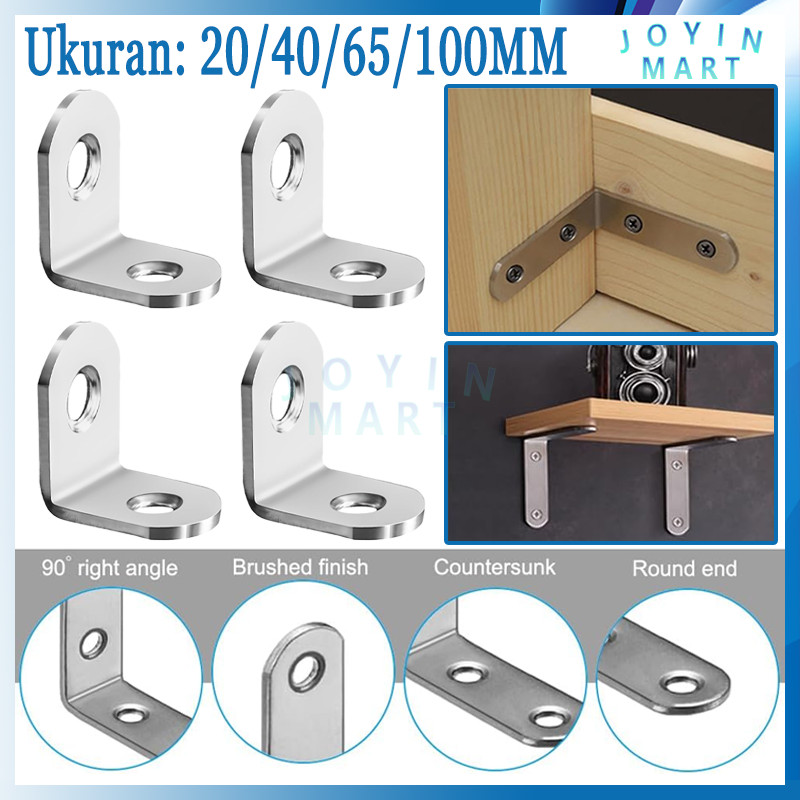 Jual Ambalan L Plat Siku/Plat L Penyangga/Siku L Besi 2cm Braket ...