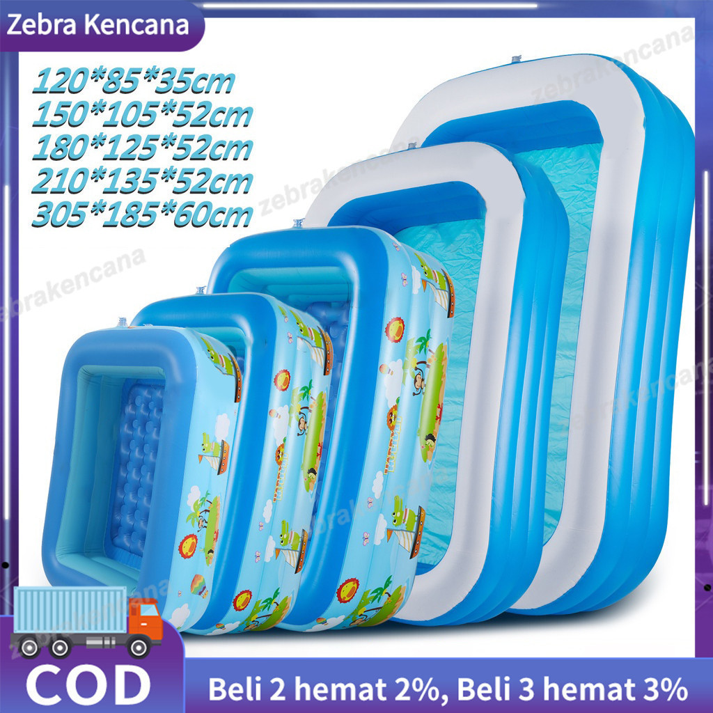 Jual Kolam Renang Anak Jumbo PVC 3ring / Kolam Mandi Bola Inflatable ...