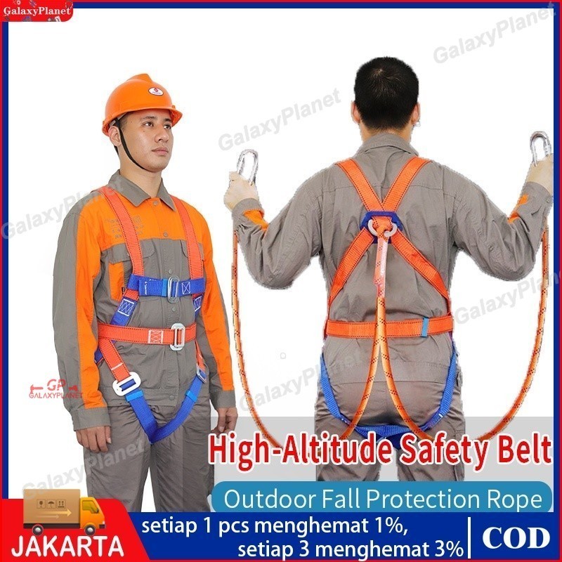 Jual Full Body Belt Sabuk Climbing Single Big Hook/3M Legion Safety ...