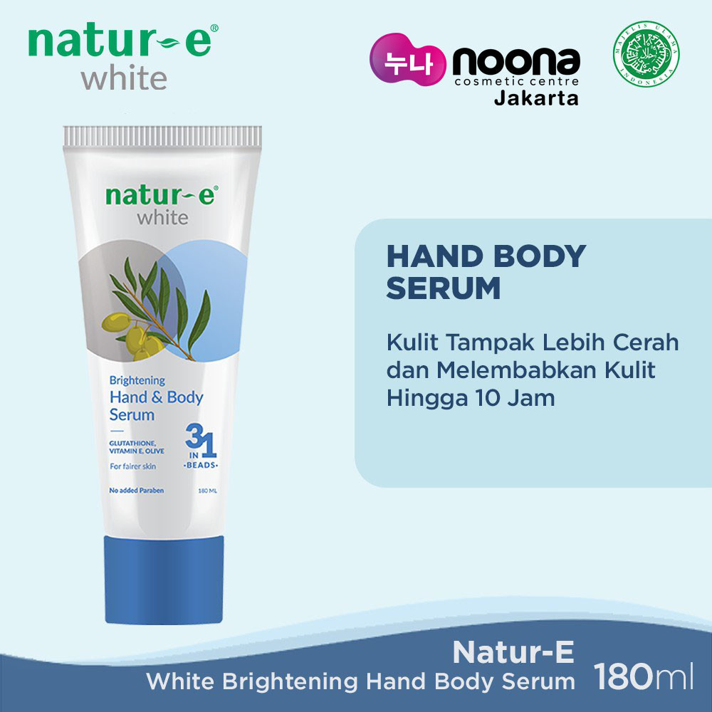 Jual NATUR-E WHITE BRIGHTENING HAND & BODY SERUM 180ML | Shopee Indonesia