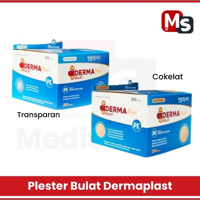 Jual Dermaplast Plester Bulat Transparan Isi 200 Pcs / Box | Shopee ...