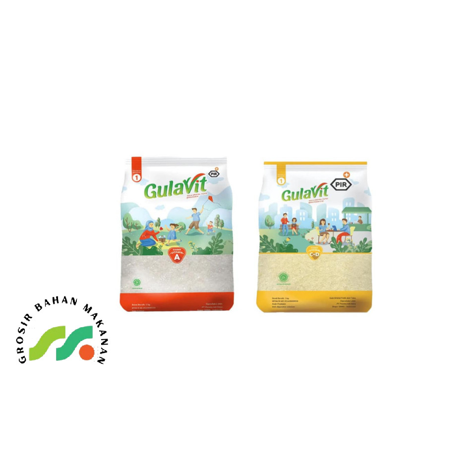 Jual GULA VIT 1 KG GULA PASIR KEMASAN DENGAN VITAMIN A / C+D PER PCS ...