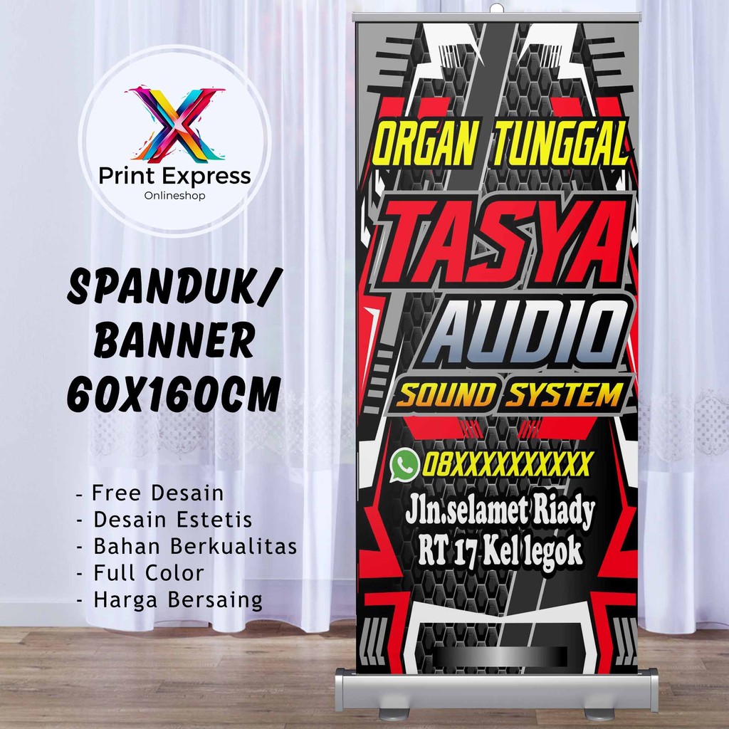 Jual Cetak Spanduk Organ Tunggal Sound System Audio 60x160 Cm Bisa ...