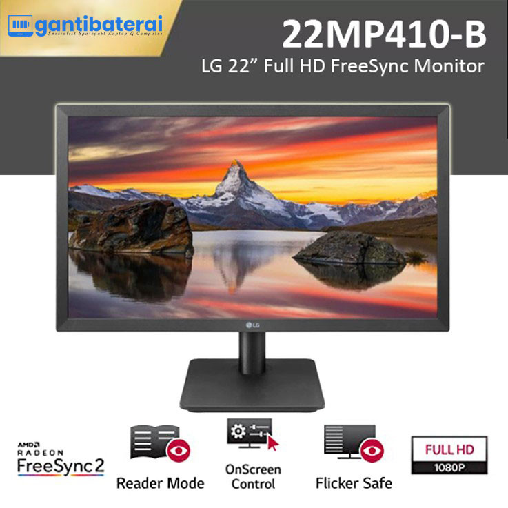 Jual Monitor LED LG 22MP410-B 21.45'' Full HD Display with AMD FreeSync | Shopee Indonesia