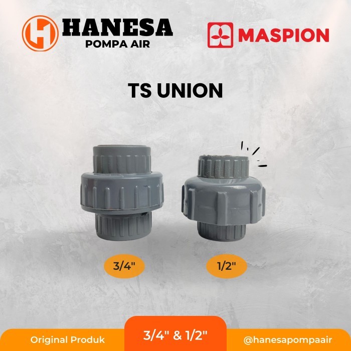 Jual MASPION TS UNION 1/2" & 3/4" (FITTING PIPA) | Shopee Indonesia