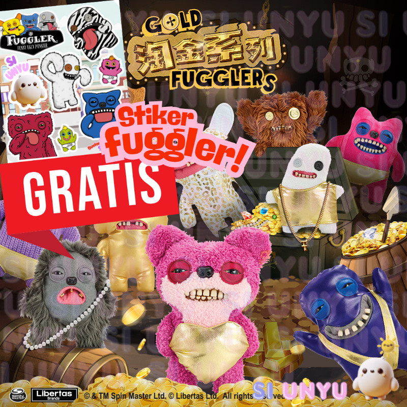 Jual GOLD FUGGLER Original Fugler Ugly Doll Mainan Boneka Anak Toy ...