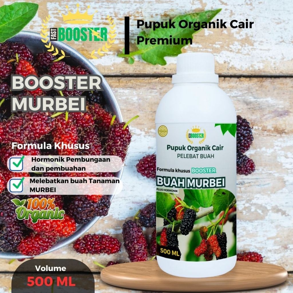 Jual Booster Pupuk Cair Pupuk Organik Cair Pelebat buah Murbei 500ml booster pemacu tumbuh dan ...