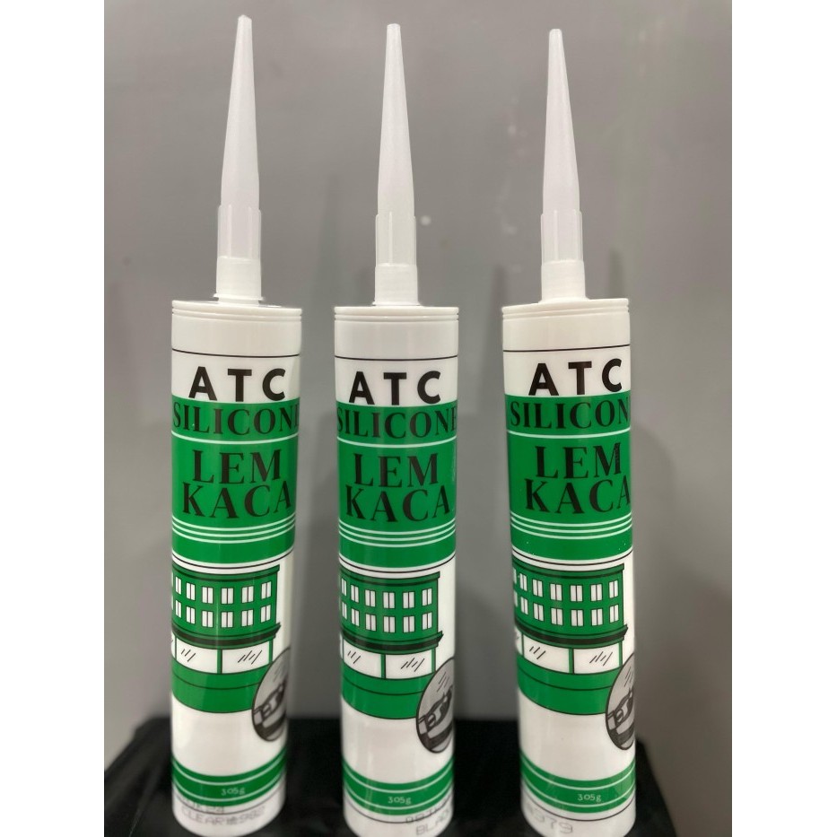 Jual Lem Kaca Botol Black White Clear / Lem Sealant Sealan Silikon ATC ...