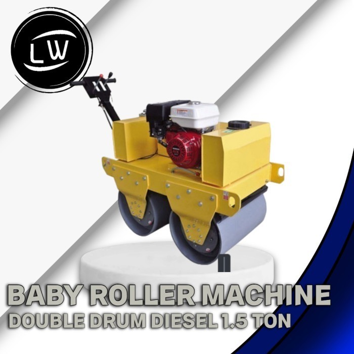 Jual MESIN BABY ROLLER DOUBLE DRUM MESIN PEMADAT ASPAL DIESEL 2,5 TON ...